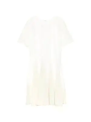 CFCL Ribbed-knit Panelled Dress - Neutrals