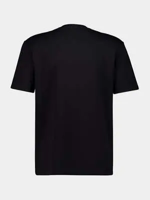 Balmain Embroidered Pb Logo T-shirt - Black