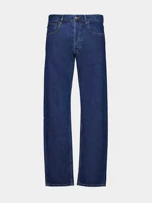 Valentino Garavani Vgold Denim Trousers - Blue