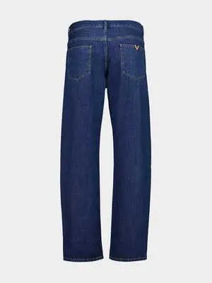 Valentino Garavani Vgold Denim Trousers