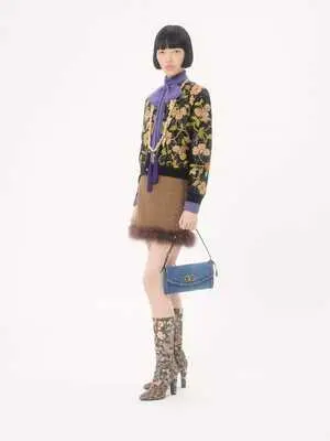 Valentino Garavani Devain Small Denim Shoulder Bag