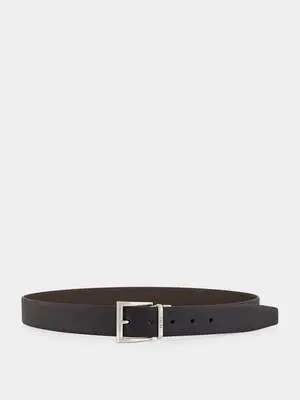 Prada Saffiano Leather Reversible Belt - Brown