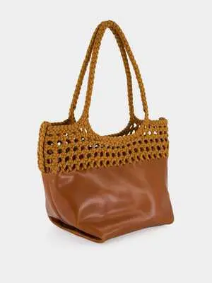 Hereu Elma Braided Leather Shoulder Bag