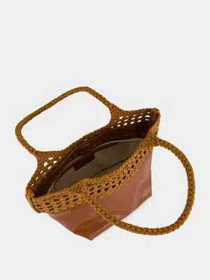 Hereu Elma Braided Leather Shoulder Bag