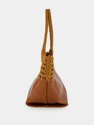 Hereu Elma Braided Leather Shoulder Bag