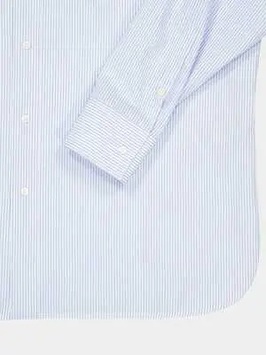 MAISON MARGIELA White And Light Striped Poplin Shirt