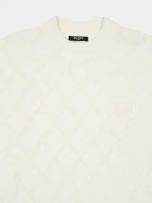 Balmain Vintage Knit Jumper - White