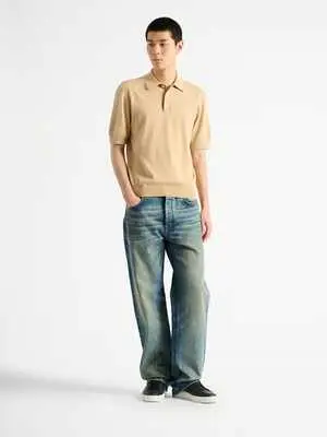 Balmain Embroidered Vintage Polo Shirt - Beige