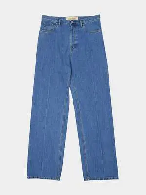 Valentino Garavani Light Wash Denim Jeans With Vlogo Detail