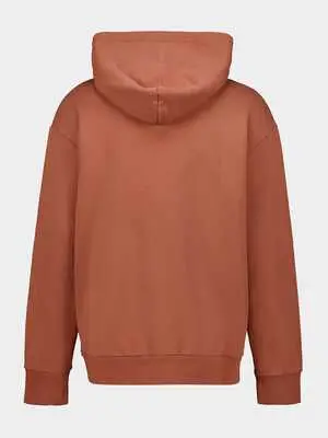 MAISON MARGIELA Patch Detail Hooded Sweatshirt - Brown