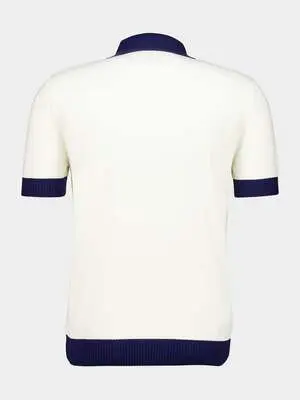 Valentino Garavani White And Cotton Polo Shirt