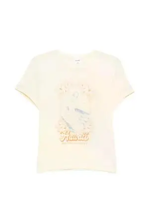 RE/DONE Floral Motif T-shirt