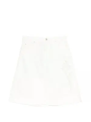 Marni Flower-embroidered A-line Skirt - White