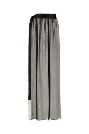 Dolce & Gabbana Sheer Skirt With Belt Detail - Multicolor