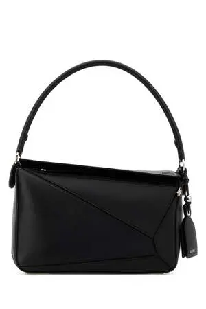 Loewe Nappa Leather Featherlight Shoulder Bag - Black