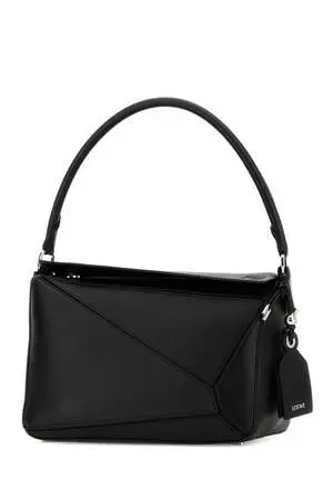 Loewe Nappa Leather Featherlight Shoulder Bag - Black