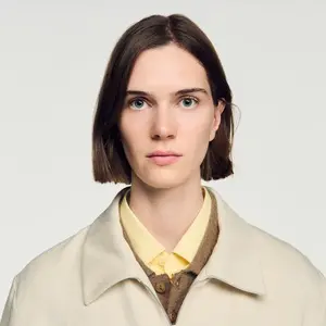 Sandro Cotton And Linen Zip-up Jacket