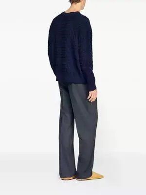 Sandro Jacquard-knit Crewneck Sweater