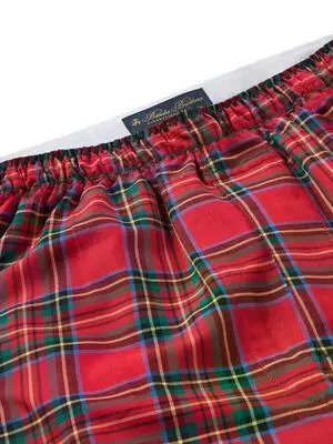 Brooks Brothers Tartan-pattern Cotton Boxer Shorts