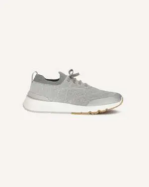Brunello Cucinelli Techno Cotton Knit Sneakers - Grey
