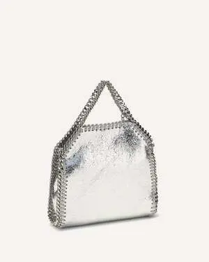 Stella McCartney Metallic Falabella Handbag - Silver