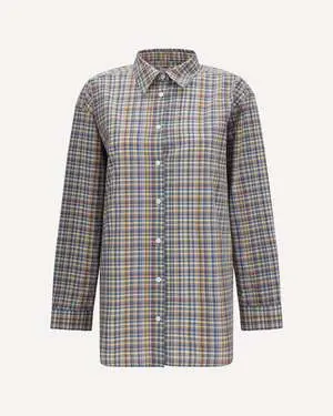 TOTEME Classic Cotton Shirt With Checked Pattern - Multicolour