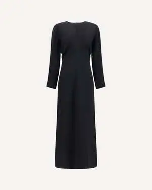 TOTEME Long Sleeve Round Neck Dress