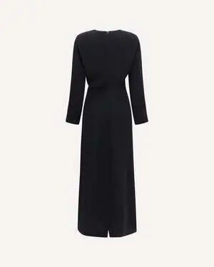 TOTEME Long Sleeve Round Neck Dress