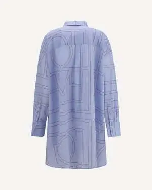 TOTEME Monogram Print Shirt Dress