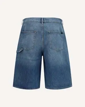 7FOR Wide-leg Denim Shorts