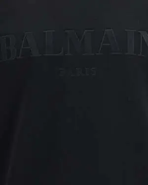 Balmain Vintage Embroidered Logo Sweatshirt