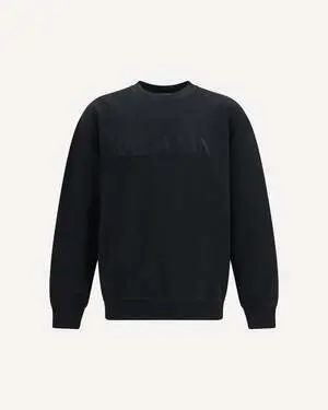 Balmain Vintage Embroidered Logo Sweatshirt - Black
