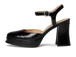 COACH Platform Block Heel Pumps With Ankle Strap
