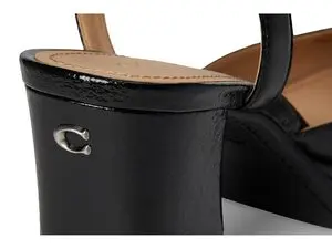 COACH Platform Block Heel Pumps With Ankle Strap
