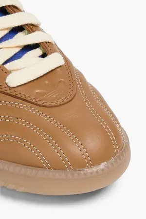 Adidas Samba Quilted Leather And Calf Hair Sneakers