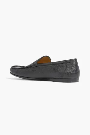 Bally Craxon Pebbled Leather Loafers