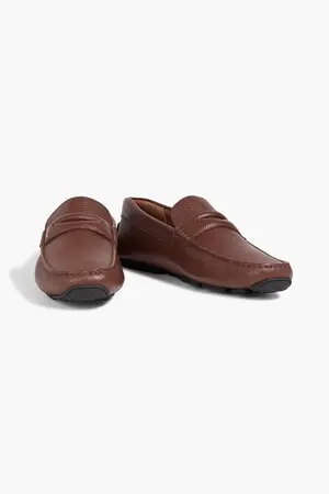 Bally Palven Pebbled-leather Driving Shoes