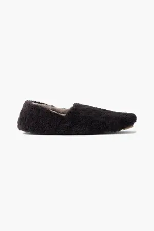 Mr P. Shearling Slippers - Dark Brown