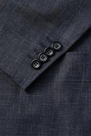 Canali Slimfit Doublebreasted Cupro Suit Jacket