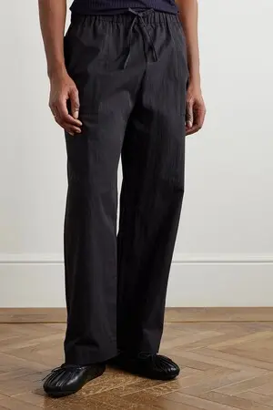 Simone Rocha Straight Leg Bow Detailed Cotton Blend Cargo Pants