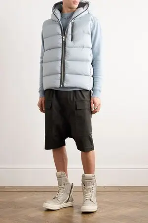 Rick Owens Quilted Shell Hooded Down Vest