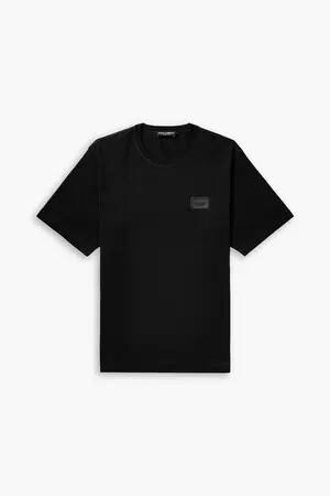 Dolce & Gabbana Logoappliquéd Cottonjersey Tshirt