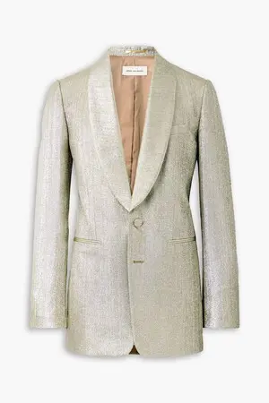 Dries Van Noten Shawlcollar Lamé Suit Jacket