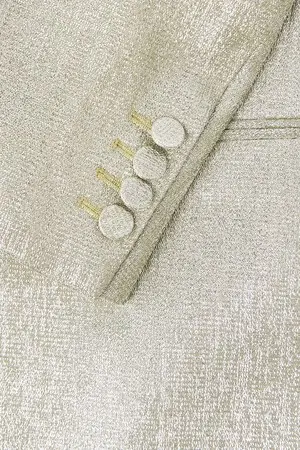 Dries Van Noten Shawlcollar Lamé Suit Jacket