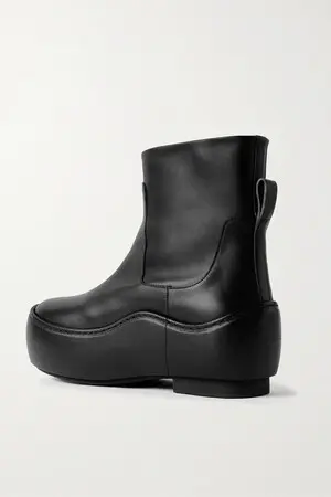 JIL SANDER Exaggerated Sole Leather Chelsea Boots