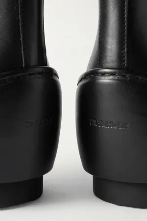 JIL SANDER Exaggerated Sole Leather Chelsea Boots