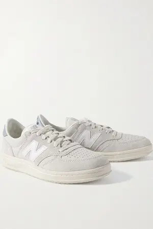 NEW BALANCE Ct500 Leather-trimmed Suede And Nubuck Sneakers