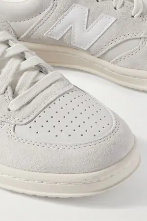 NEW BALANCE Ct500 Leather-trimmed Suede And Nubuck Sneakers