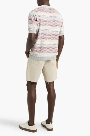 FRAME Cotton Canvas Shorts