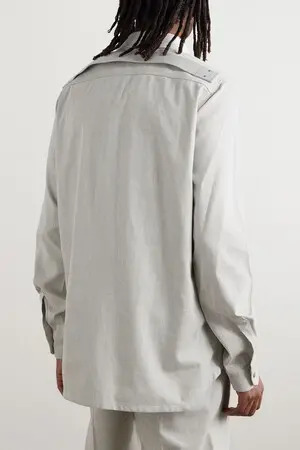 Rick Owens Denim Overshirt - Light Green